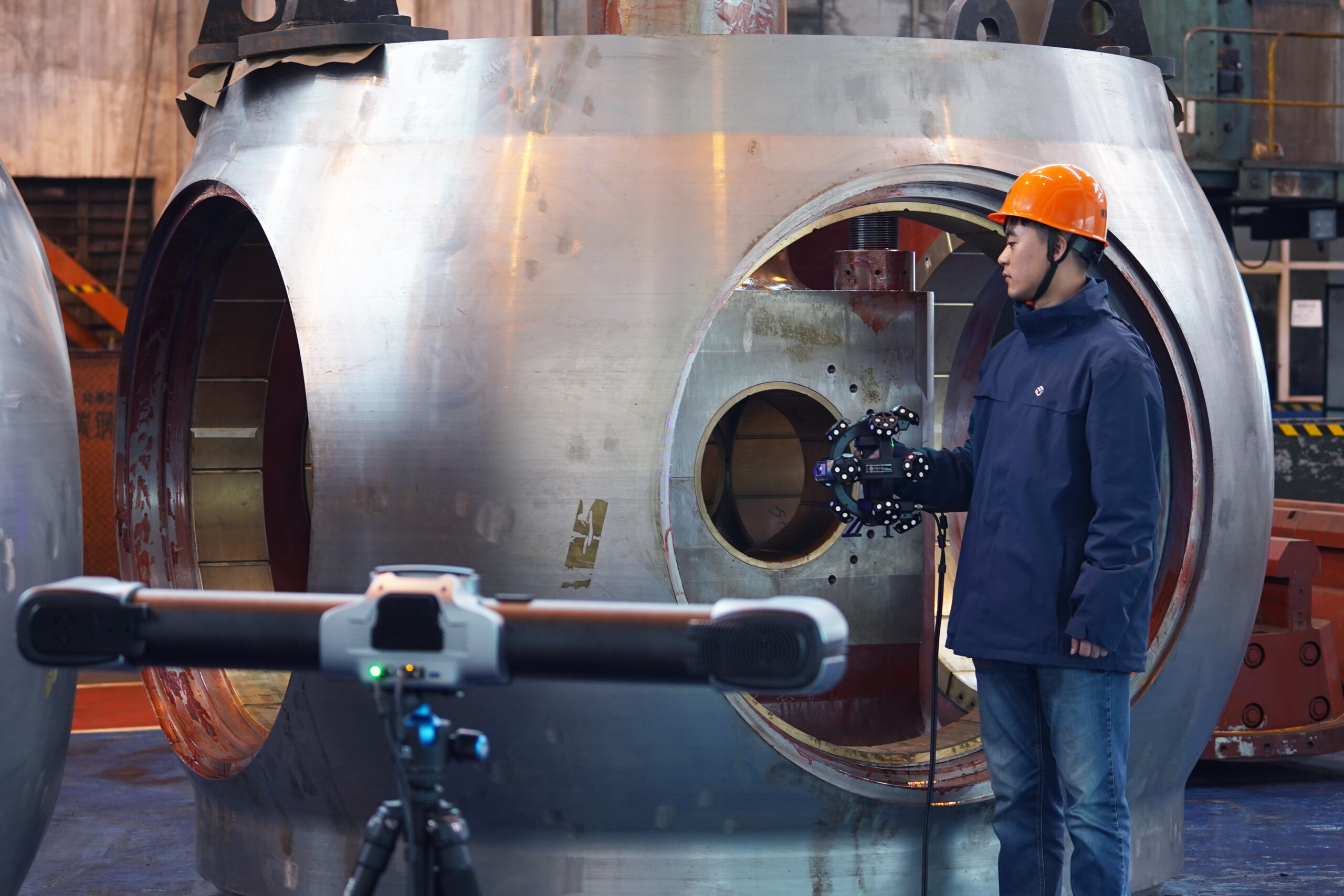 3D Scanning Hydropower Equipment With Trackscan-Sharp – T3DMC